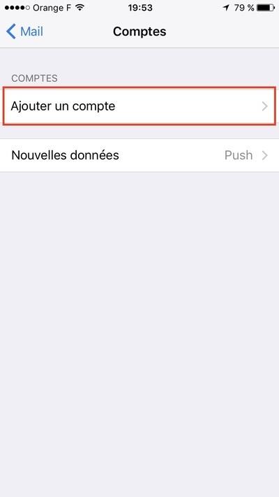 Configurer un compte mail Orange sur iPhone